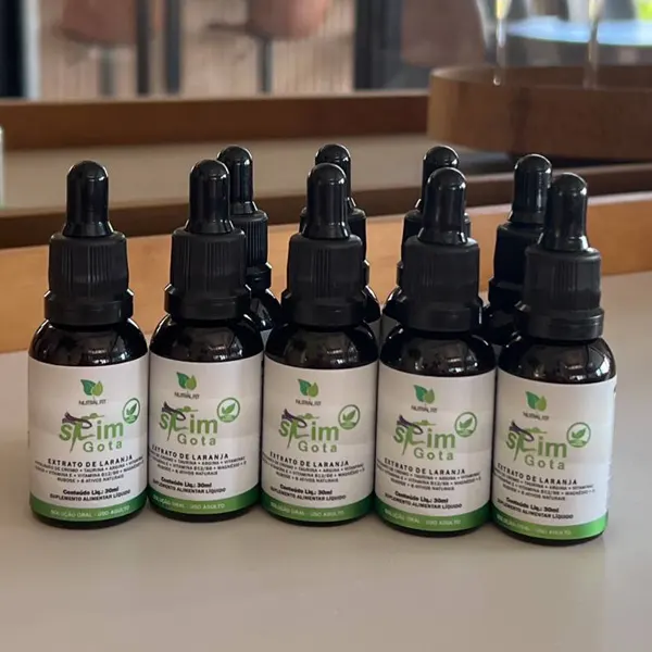 Slim Gota - 100% Natural - 5 Frascos de 30ml - Loja Virtual Oficial