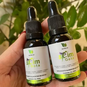 Slim Gota - 100% Natural - 5 Frascos de 30ml - Loja Virtual Oficial