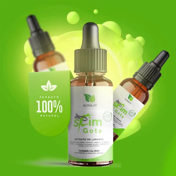 Slim Gota - Suplemento Emagrecedor 100% Natural - 30ml - Loja Virtual Oficial